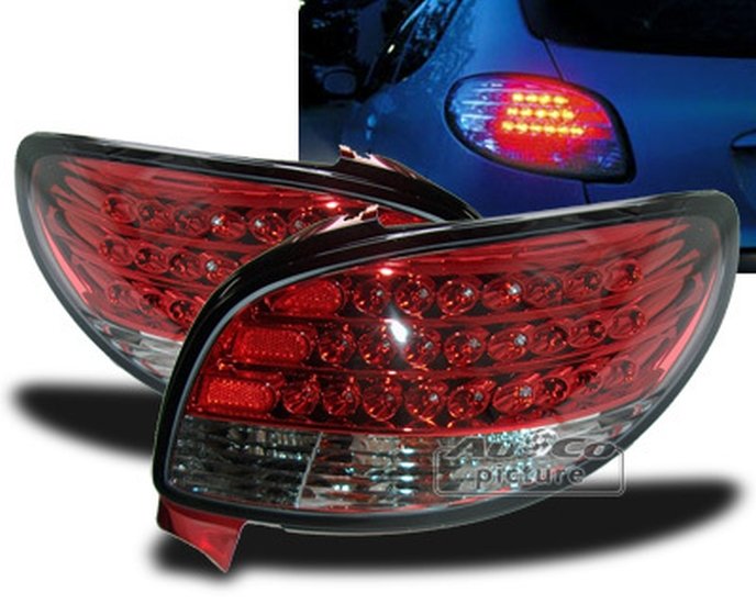 LED-Taillights Peugeot 206 CC, 134,90
