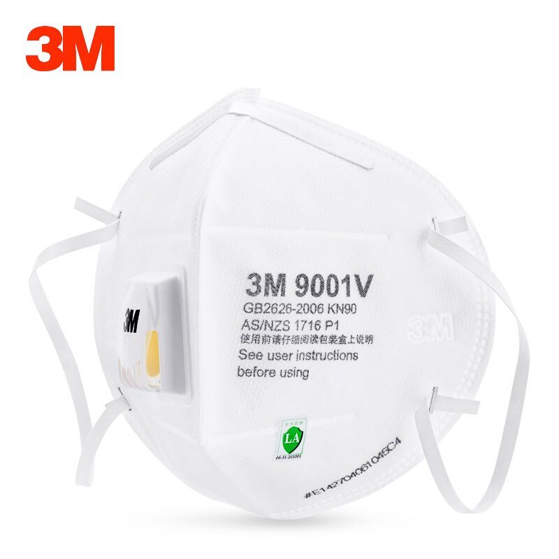 3M 9001V KN90 Face Mask, 6,90